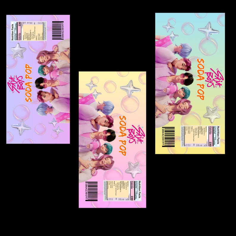 Kpop Demon Hunters Saja Boys Soda Pop Label, Soda Can Label, Saja Boys ...