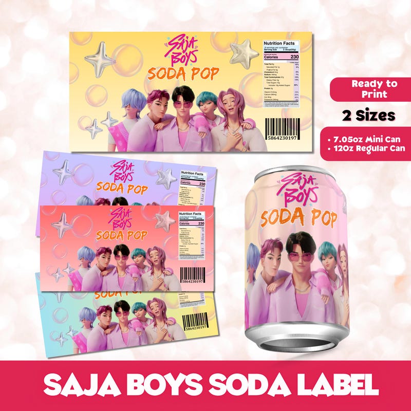 Kpop Demon Hunters Soda Can - Etsy