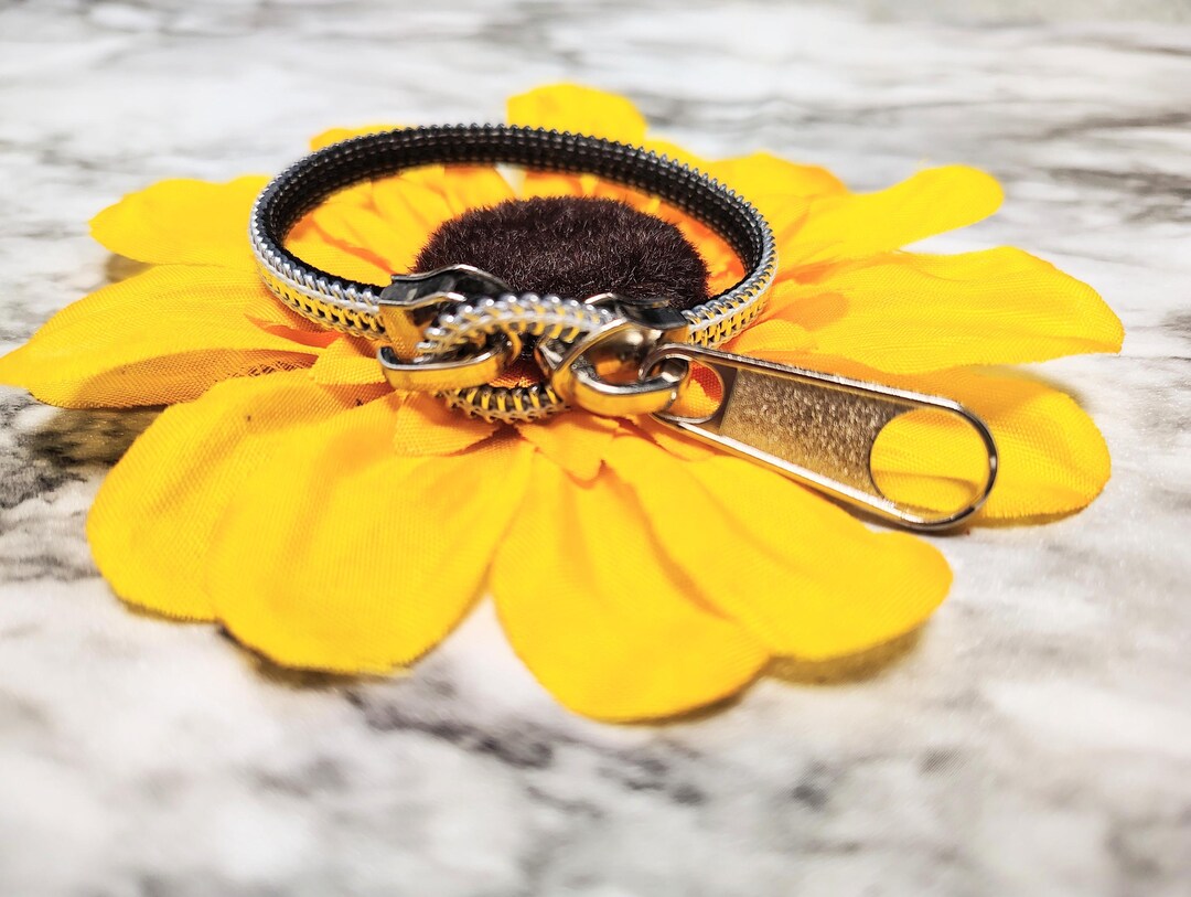Silver Zipper Fidget Bracelet: Sensory Jewlery Toy for Neurodivergent ...