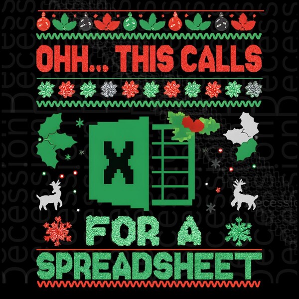 Excel Christmas Jumper - Etsy UK