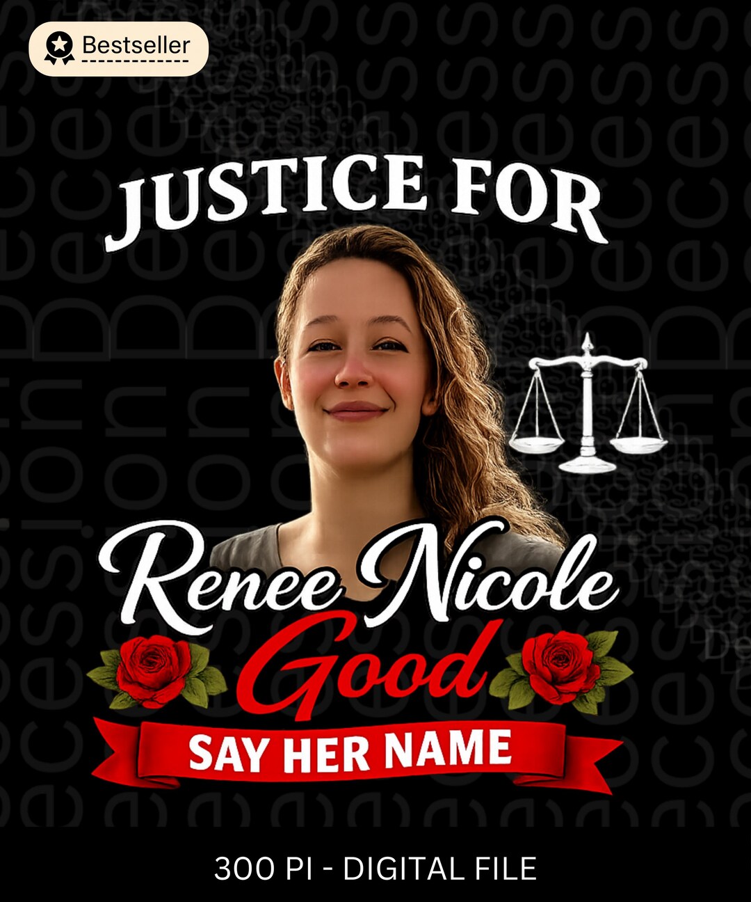 RIP Renee Nicole Good PNG Design Justice for Renee Png,no Ice Protest ...