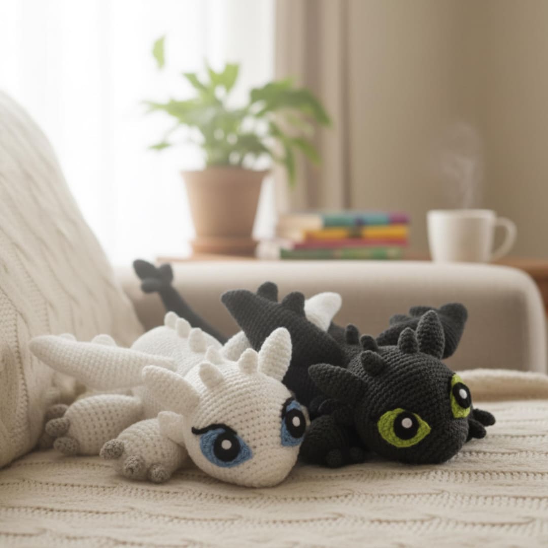 Night Fury Crochet Dragon Pattern: Amigurumi PDF (US Terms) - Etsy