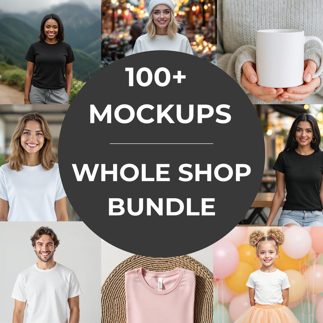 Whole Shop Bundle - Mockup Bundle - All Mockups in My Store - Etsy
