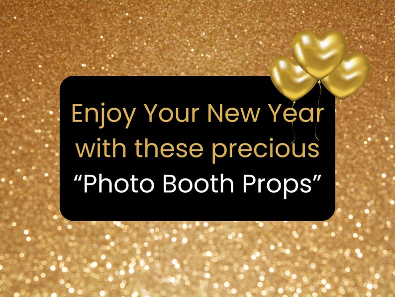 New Year 2026 Photo Booth Props, 25 NYE Party Props (digital Download ...