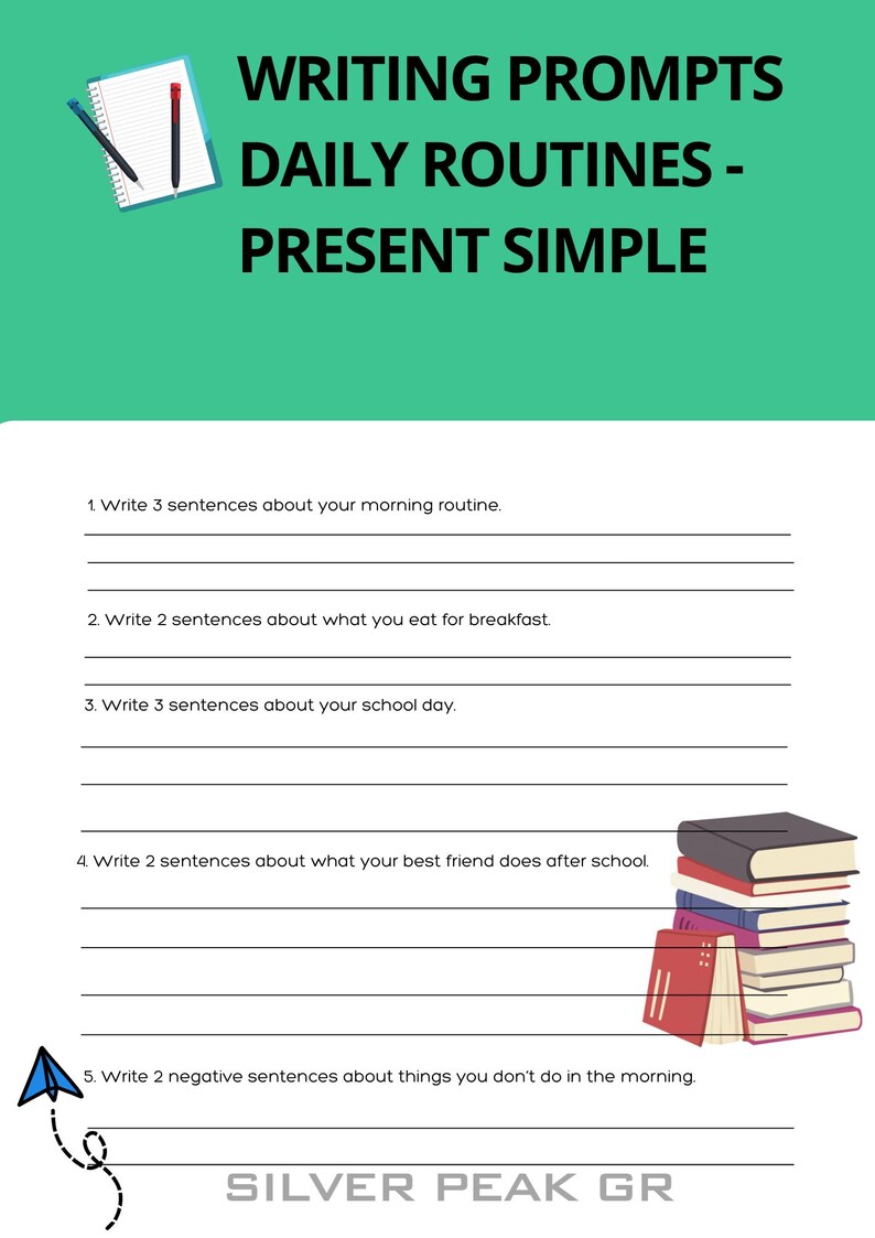 Bundle Present Simple/ Daily Routines ESL Pack % Hands on Game - Etsy