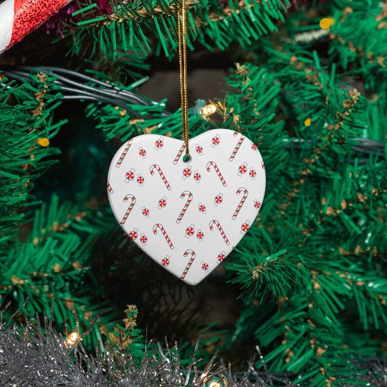 Funny Candy Canes Rain Ornament, Cute Ceramic Holiday Decor - Etsy