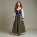 Medieval Renaissance Peasant Dress – off Shoulder Lace up Bodice LARP ...