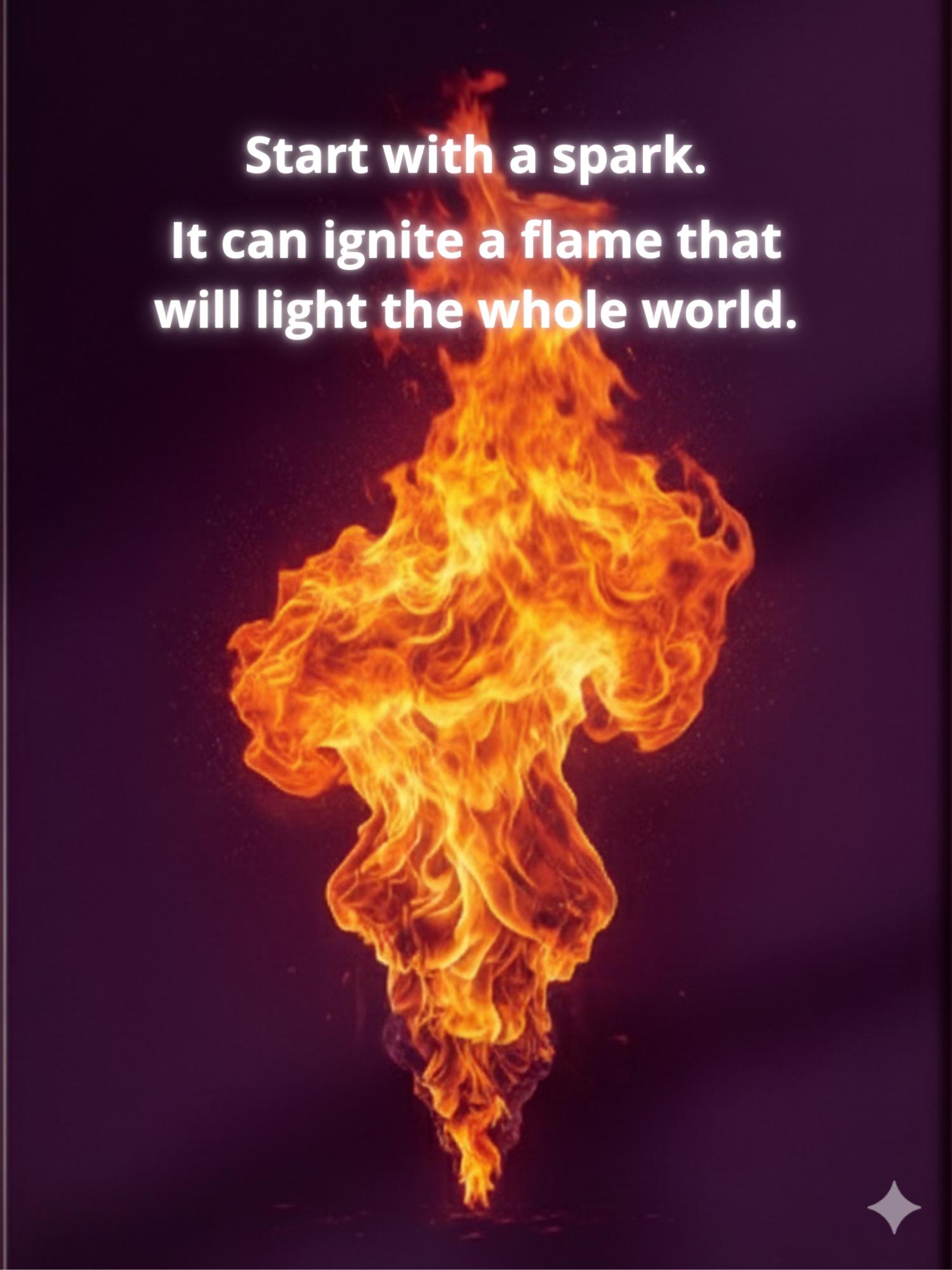 Motivational Flame Quote Print, Modern Office Decor (digital Download ...