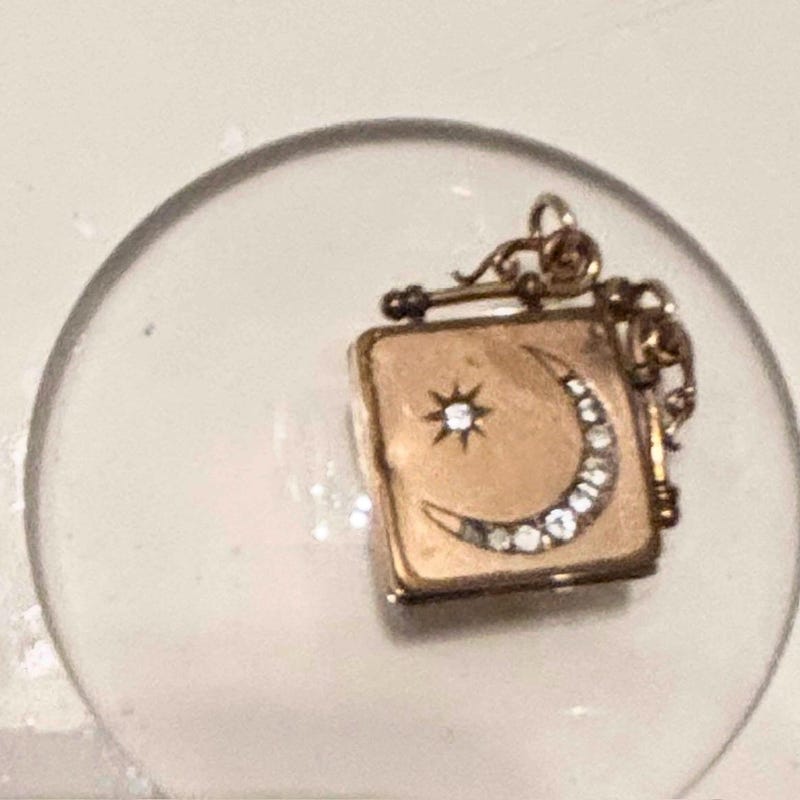 Moon Locket - Etsy