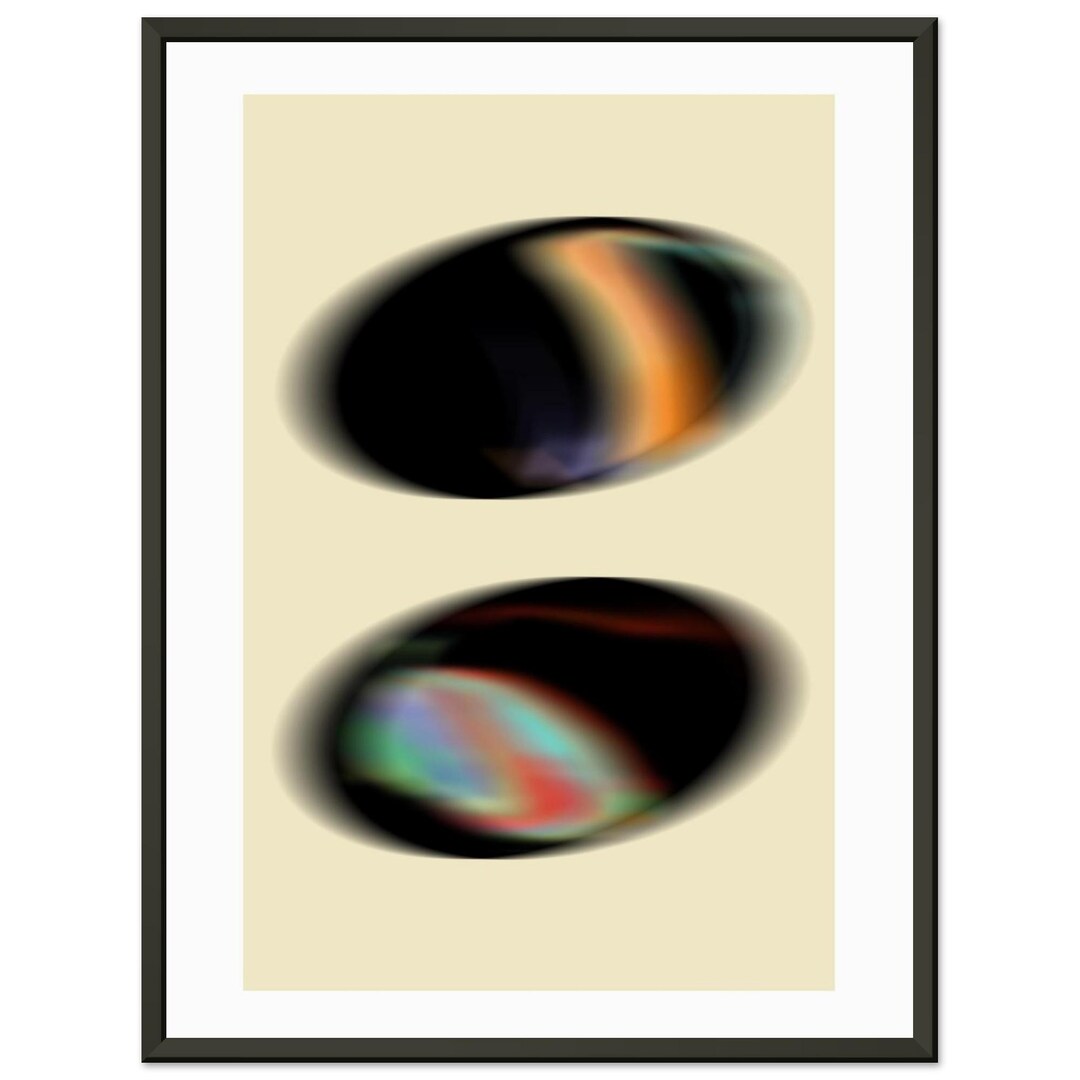 Poster Art "ellipses" Framed in Metal - Etsy
