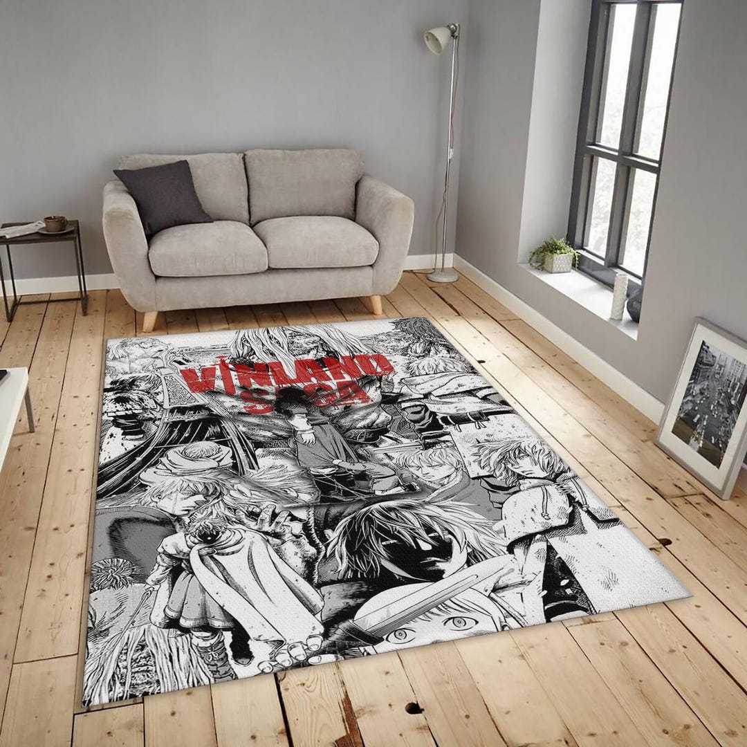 Vinland Saga Rug, Thorfinn & Askeladd Art | Viking Anime Decor | Manga ...