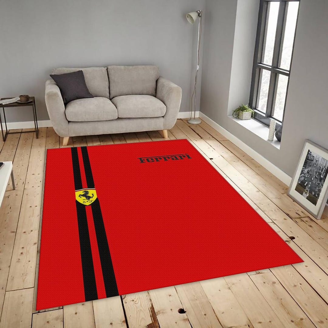 Ferrari Garage Rug: Formula 1 Racing Car Gift - Etsy