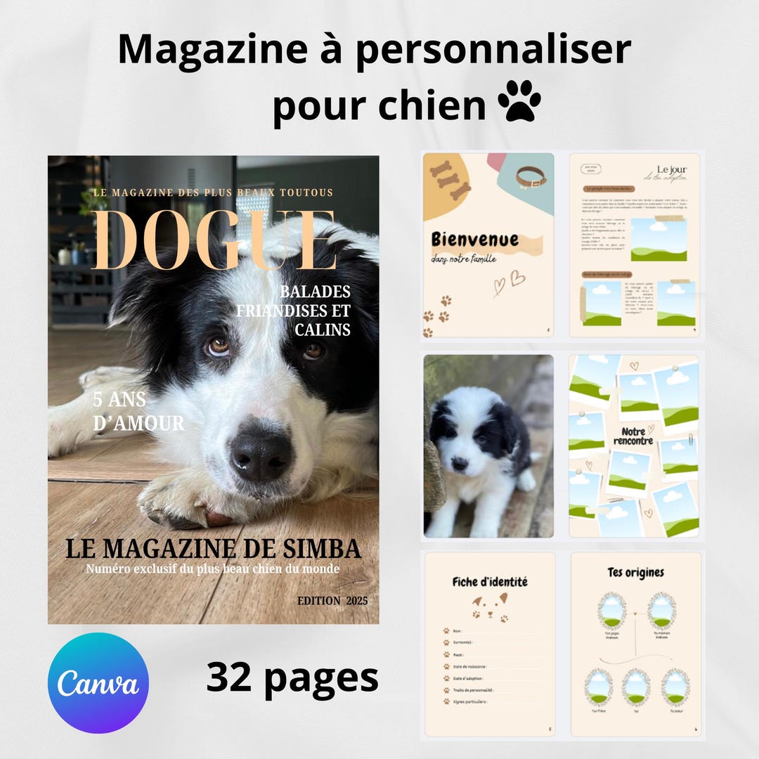 32-page Dog Magazine - Customizable With Your Photos and Stories ...