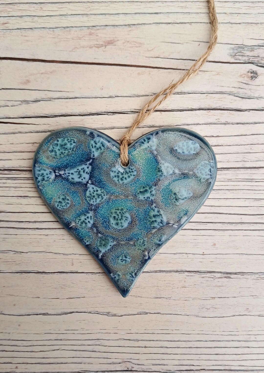Heart Ceramic Hanger. Pottery Wall Hanging. - Etsy