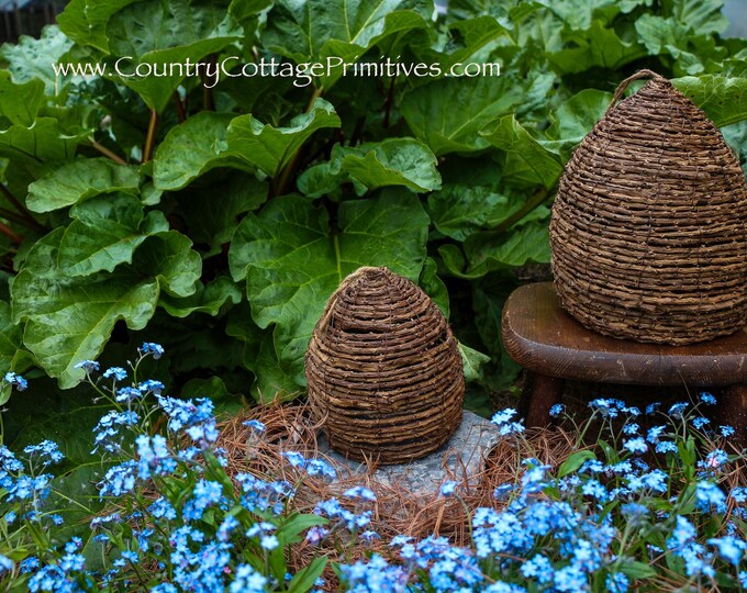 Traditional Bee Skep, Straw Beehives Swarm Collecting Skeps, Eco ...