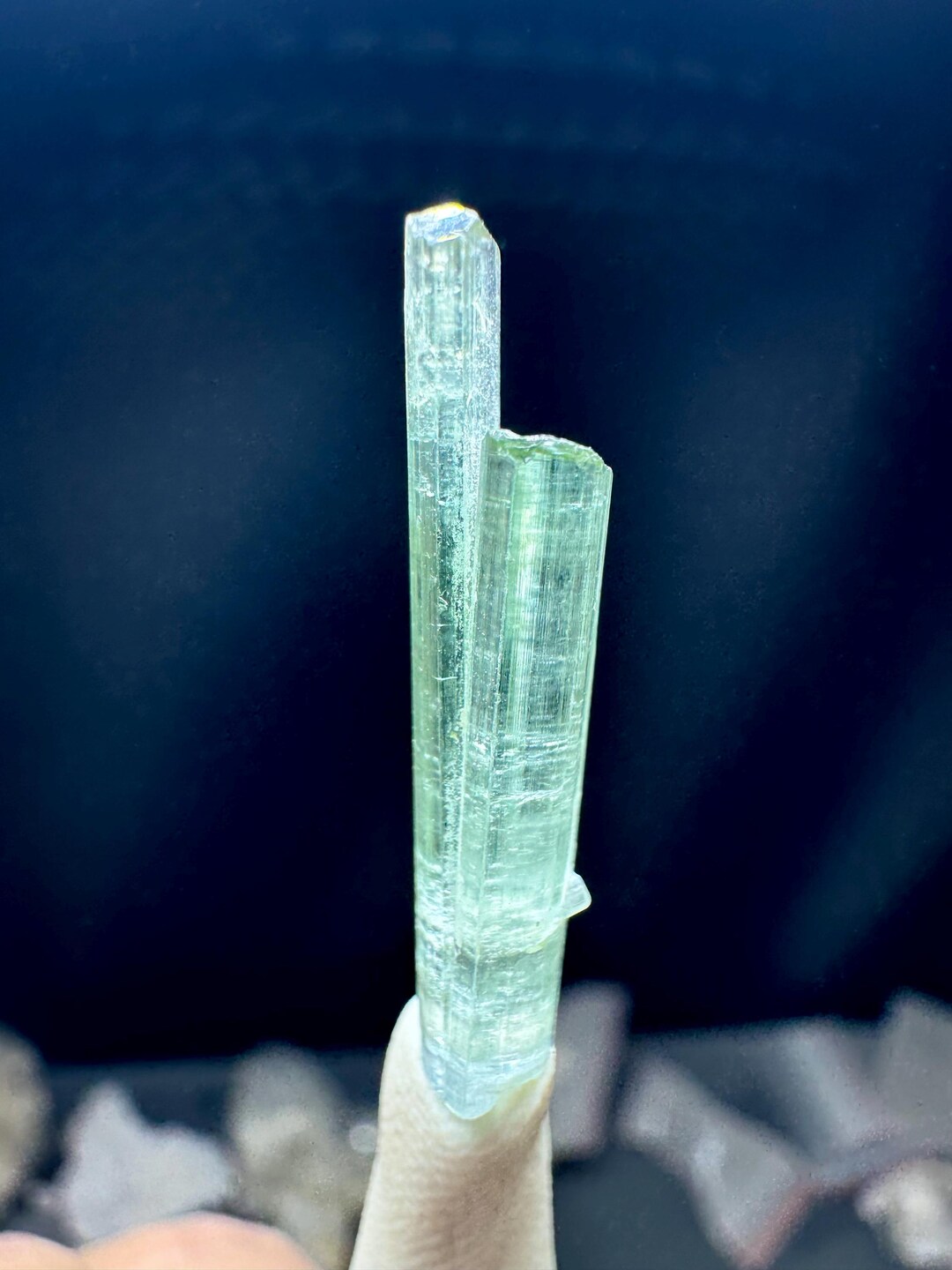Gorgeous Green Tourmaline Crystal, Well Terminated Tourmaline Crystal ...