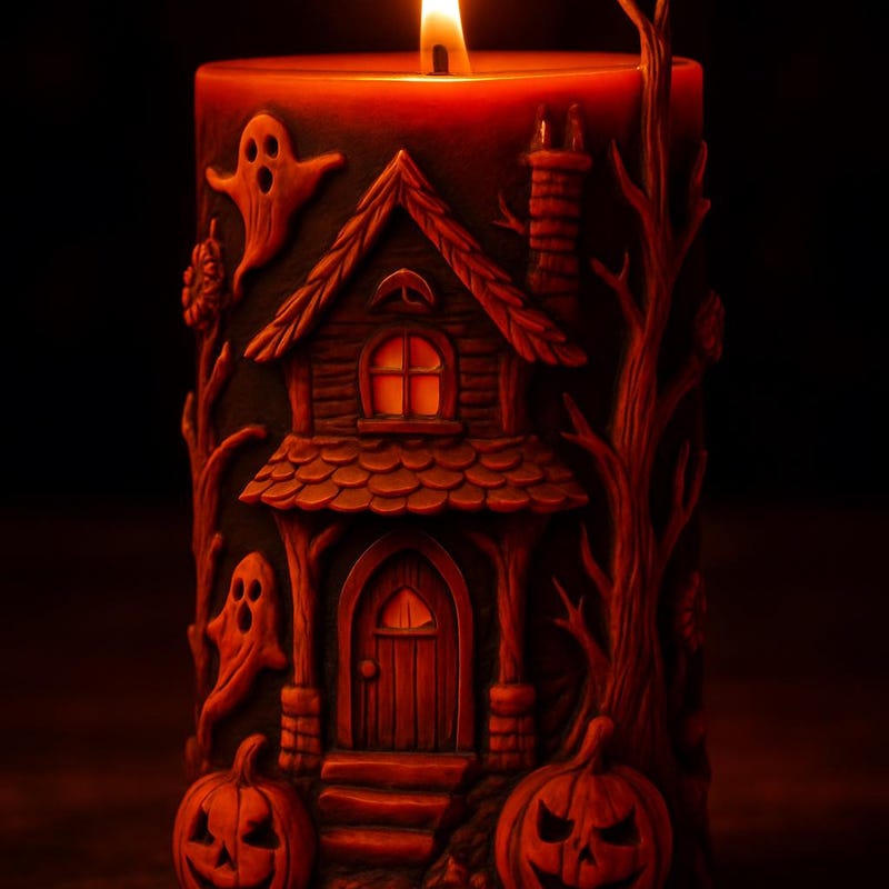 Haunted House Candle - Etsy