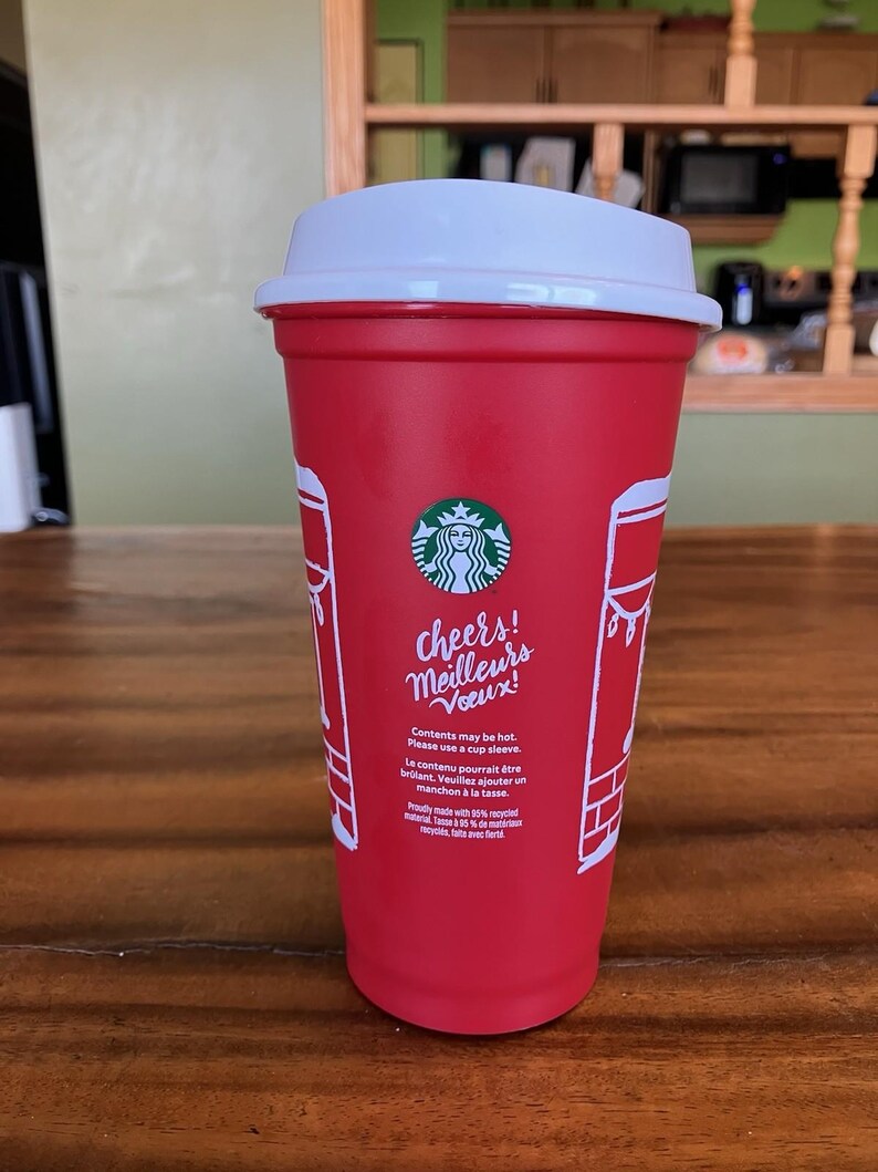 NEW Starbucks Reusable Red Cup 2025 Holiday Christmas Collection 16 Oz ...
