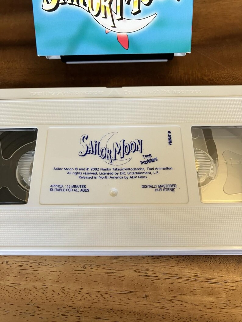 Sailor Moon: Time Travelers! VHS Tape (WHITE) - Etsy