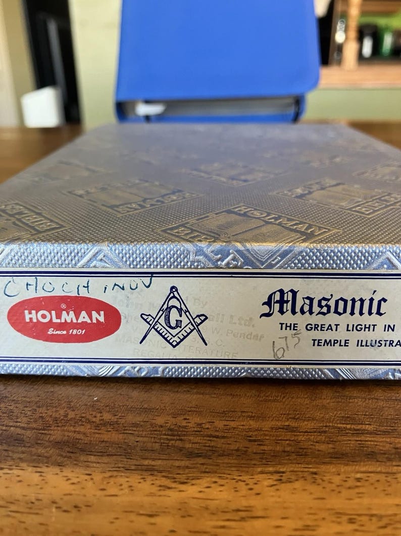 Holy Bible Masonic Lodge Edition Holman Co. Phil. PA USA 1957 8x5.5" W ...