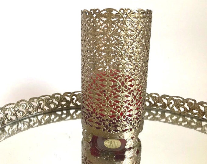 Vintage Vanity Accessory Revlon Intimate Candle Gold Candle Etsy