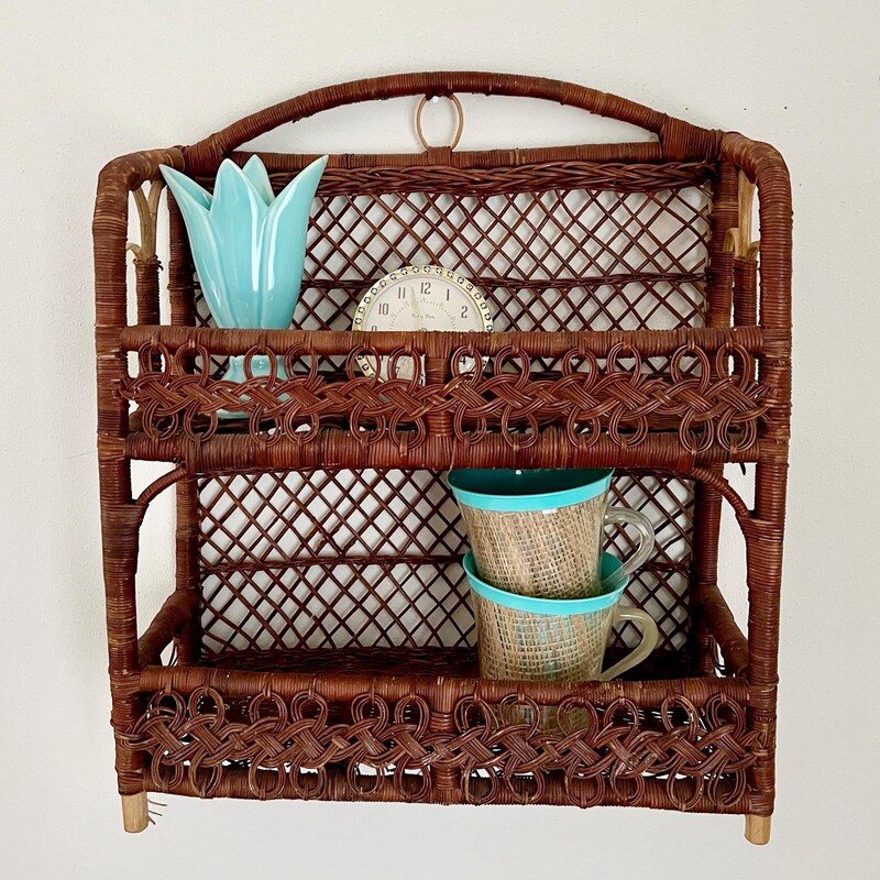 Wicker Shelf - Etsy