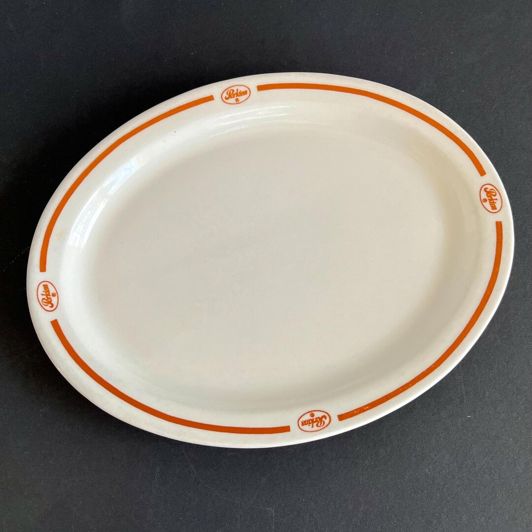 Vintage Perkins Platter, Oval Dinner Plate, Topmark Restaurantware ...