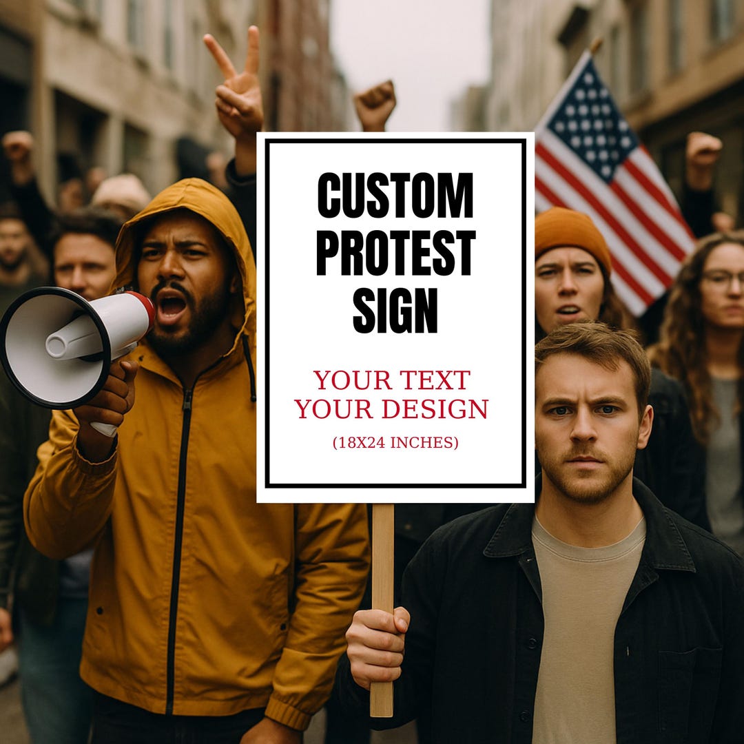 Protect Democracy Sign, No Kings in America Anti-trump Poster ,freedom ...
