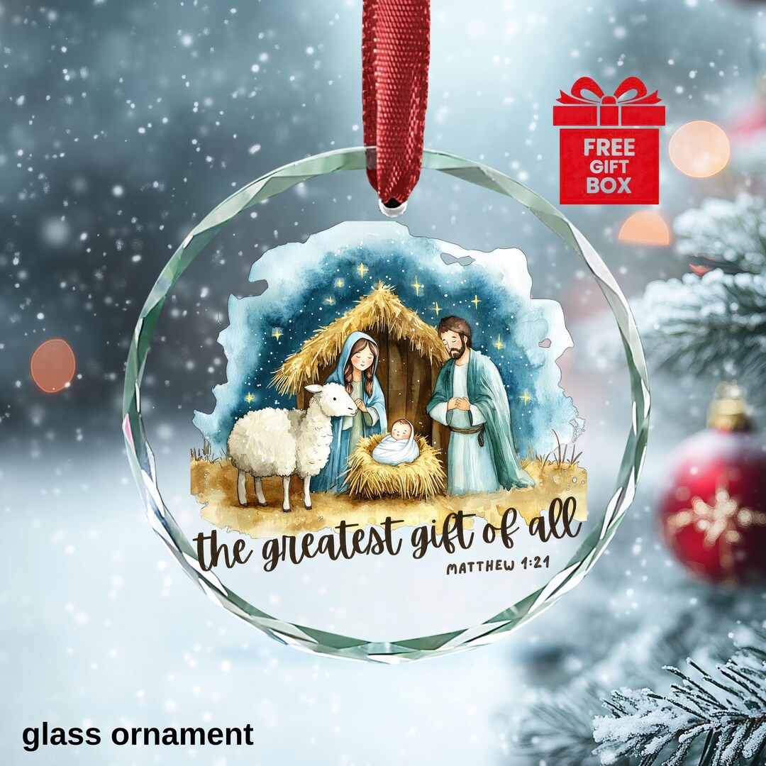 Nativity Christmas Ornament - the Greatest Gift of All Ornament ...