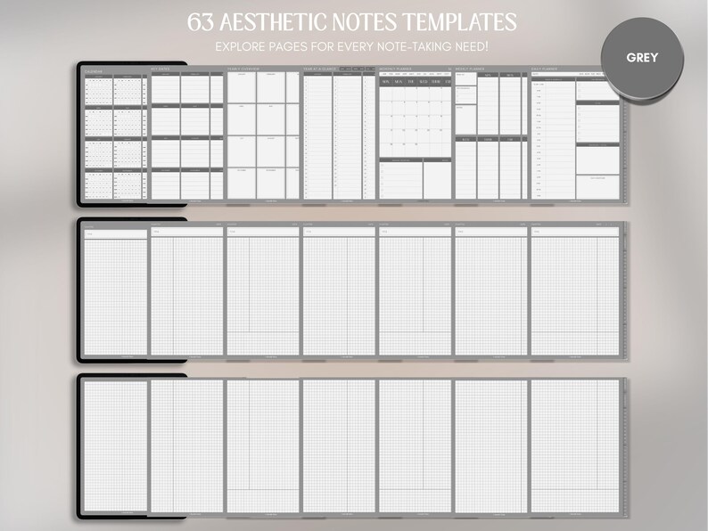 IPad Digital Notebook | Goodnotes Hyperlinked Planner (digital Download ...