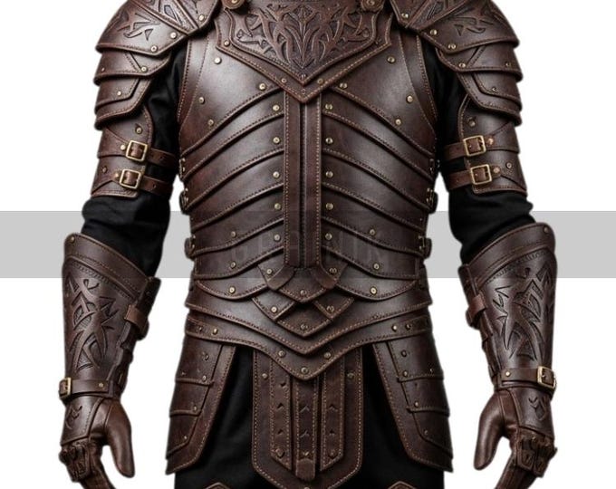 Full Cowboy Protective Leather Armor Outfit - Handmade Cosplay & Stunt ...