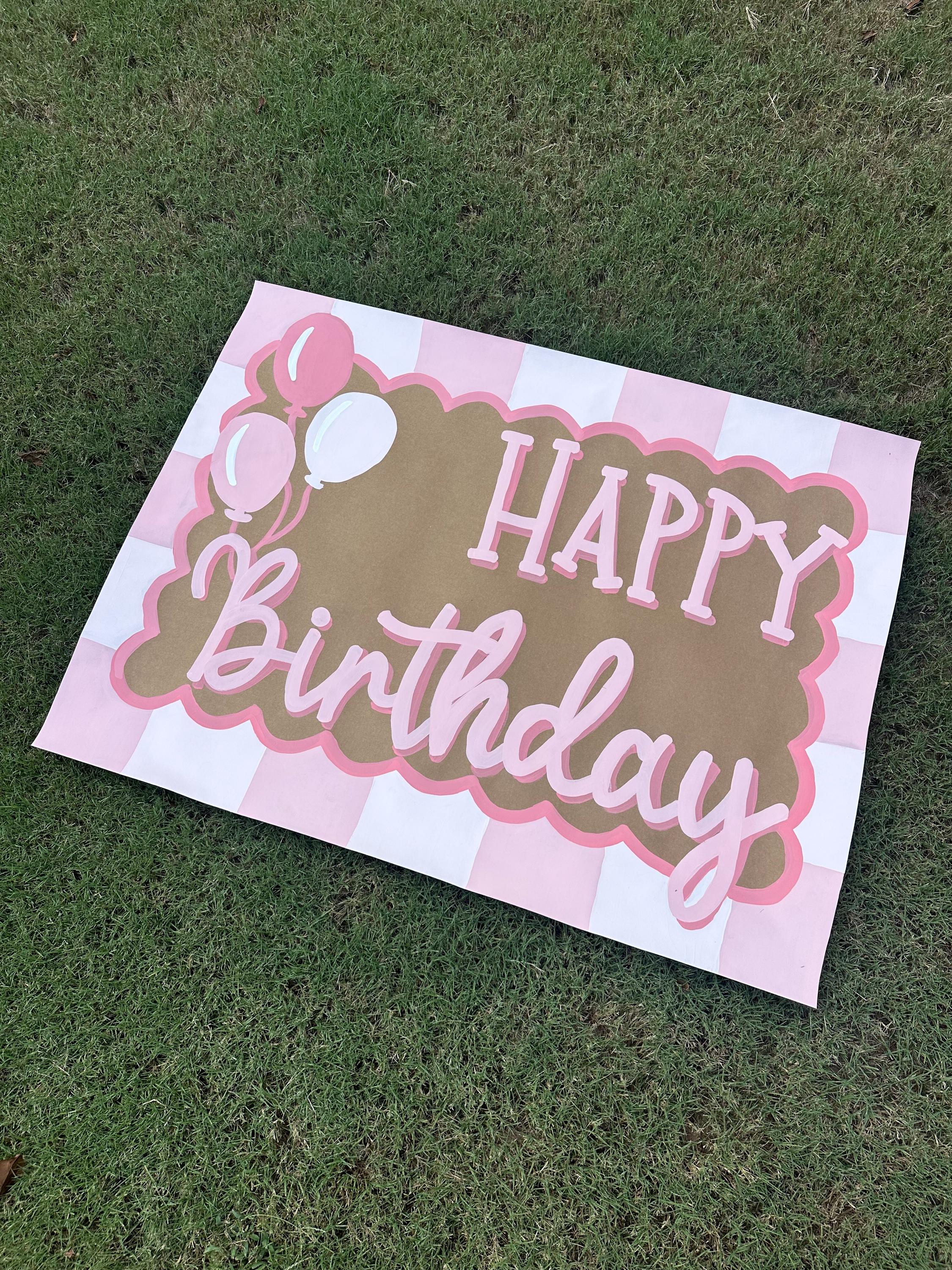 Hand-painted Birthday Banner- RTS - Etsy