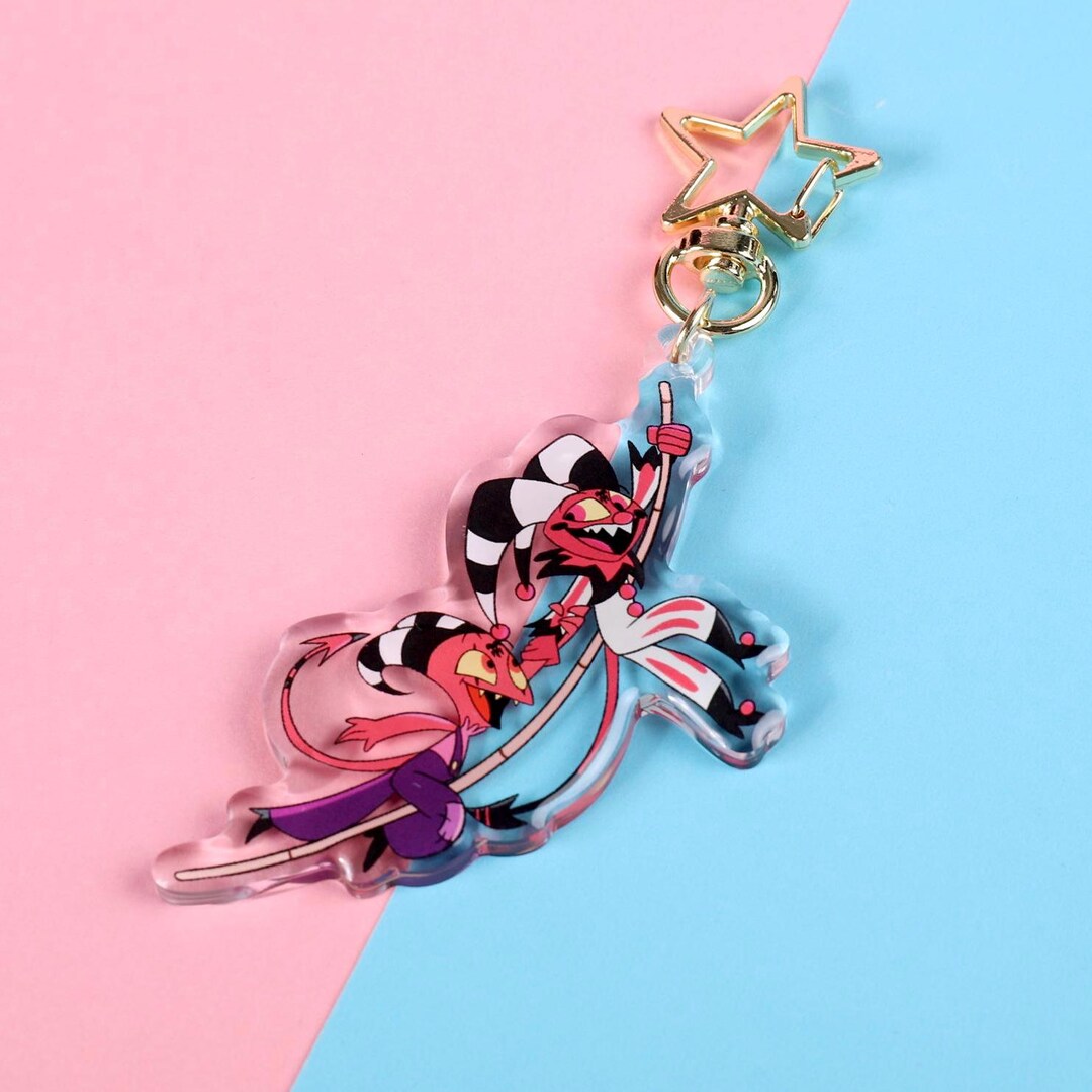 Helluva Boss Blitz Fizz Epoxy Circus Swinging Keychain - Etsy