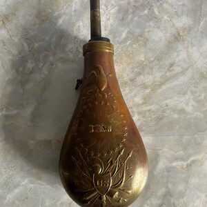 Original US Civil War Peace Gun Powder Flask - Etsy