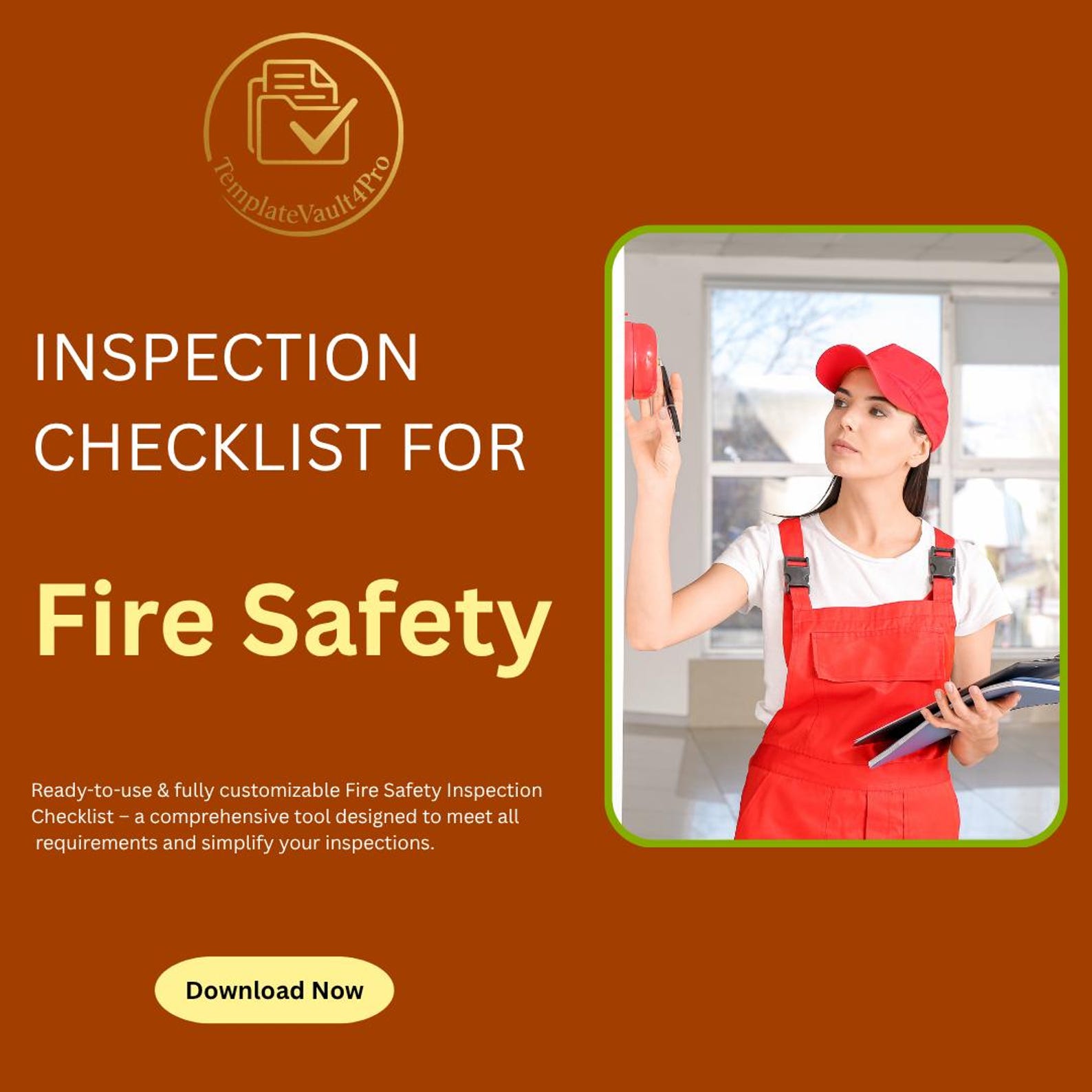 Fire Safety Inspection Checklist – OSHA, NFPA Compliance (editable ...