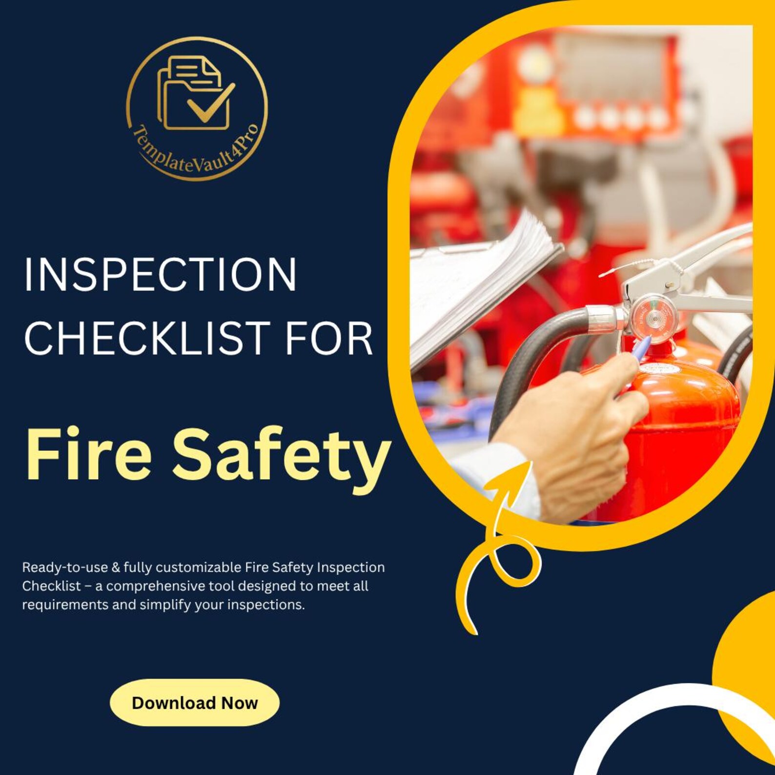Fire Safety Inspection Checklist – OSHA, NFPA Compliance (editable ...