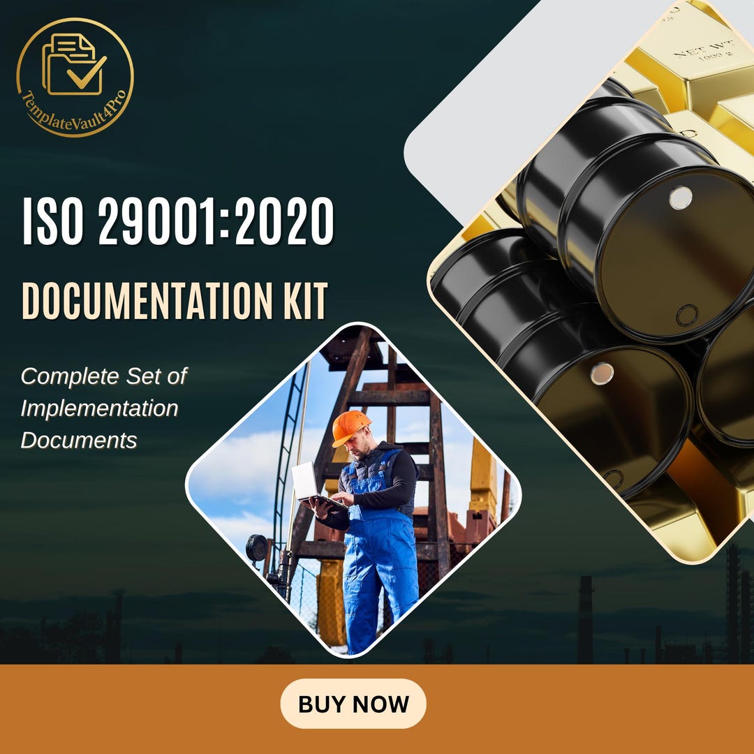 ISO 29001:2020 Documentation Kit | Oil & Gas Quality Management ...