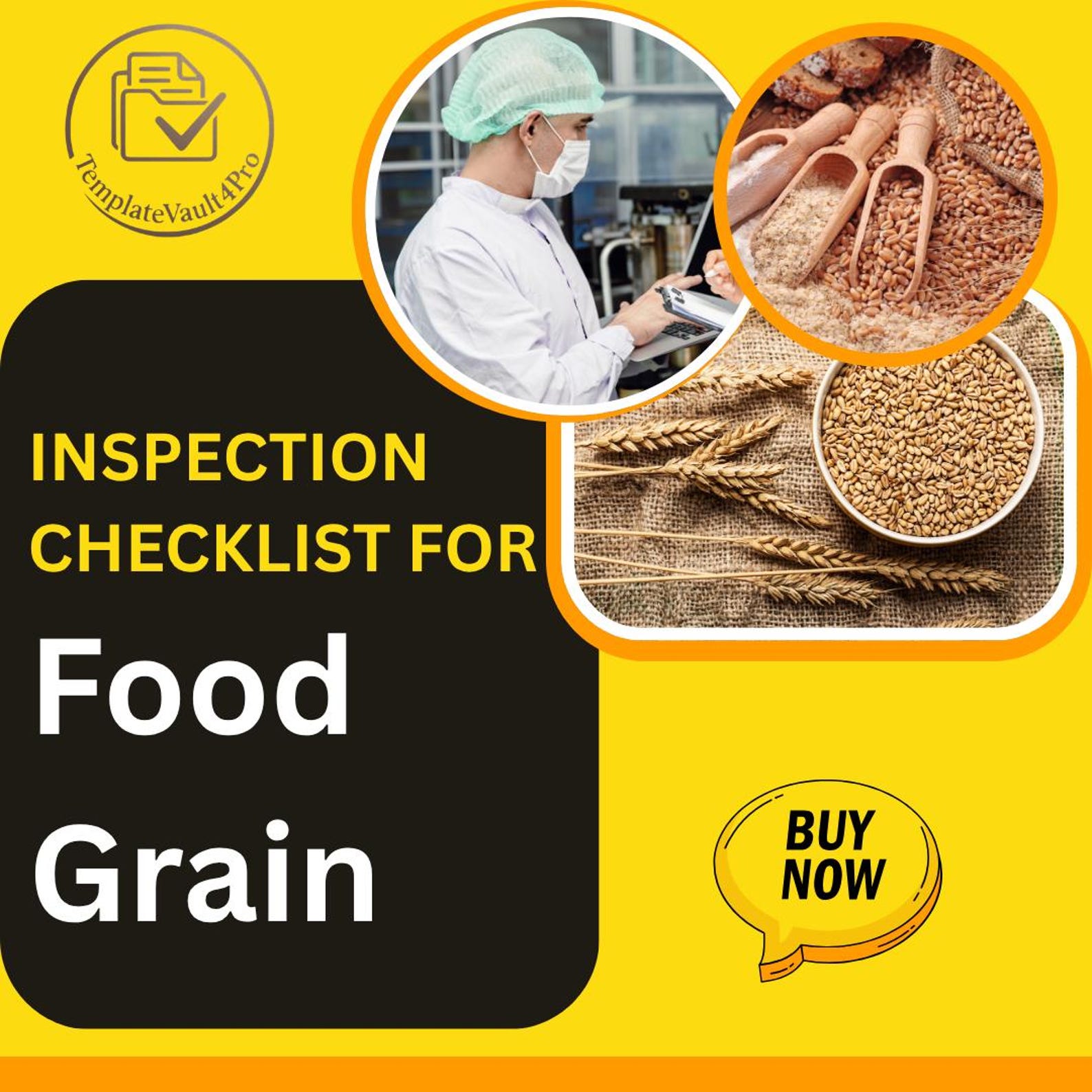 Food Grain Inspection Checklist – Quality & Safety Audit (digital ...