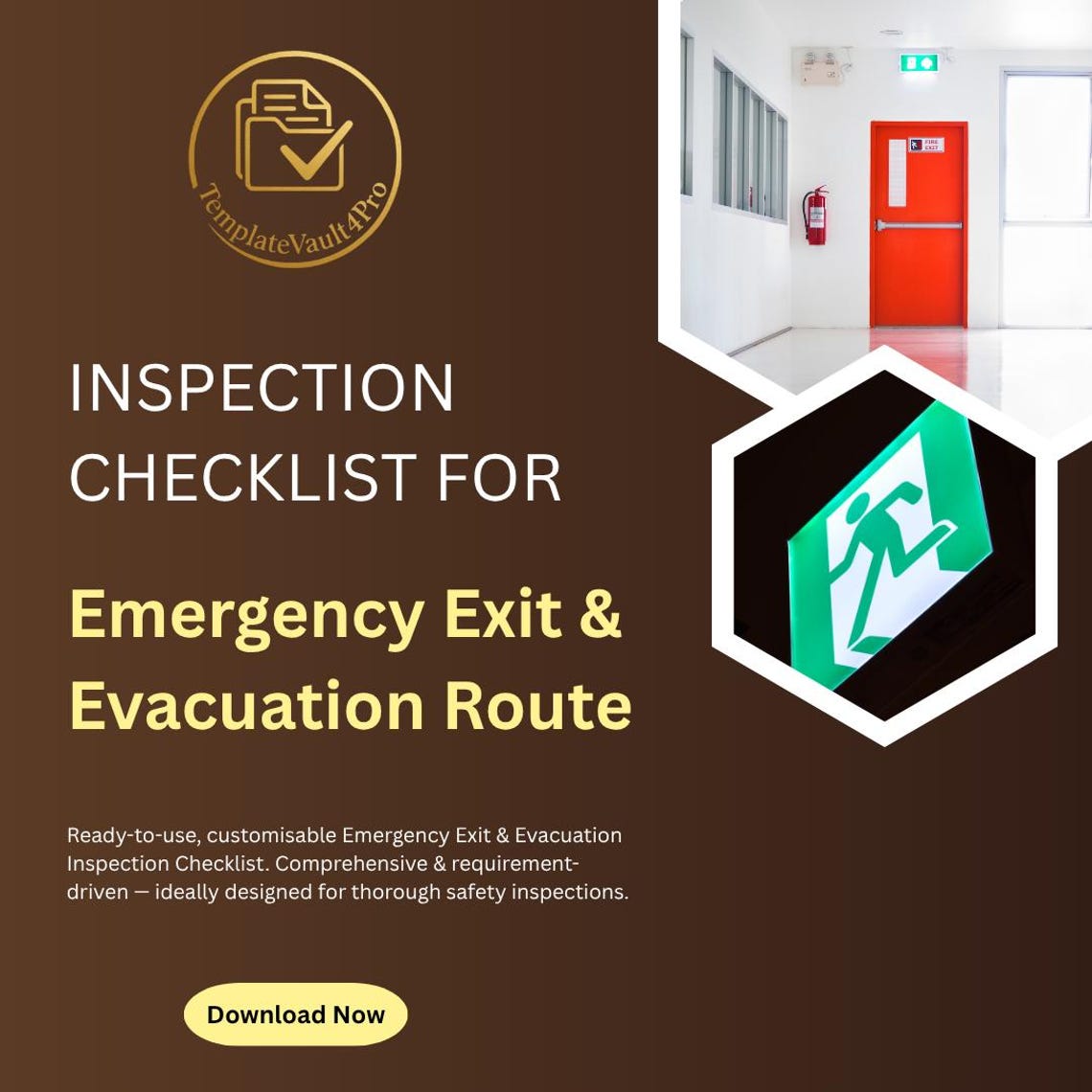 Emergency Exit Inspection Checklist – Fire Safety Audit Template ...