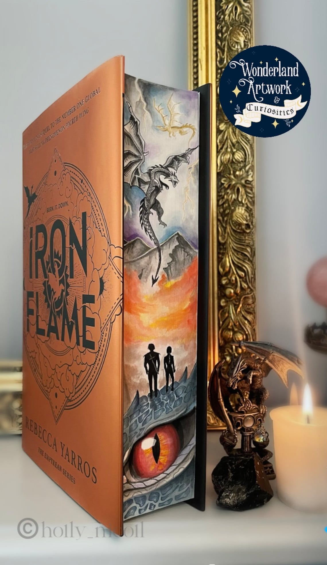 PRE-ORDER Iron Flame Hand Painted Book Fore-edge - Etsy