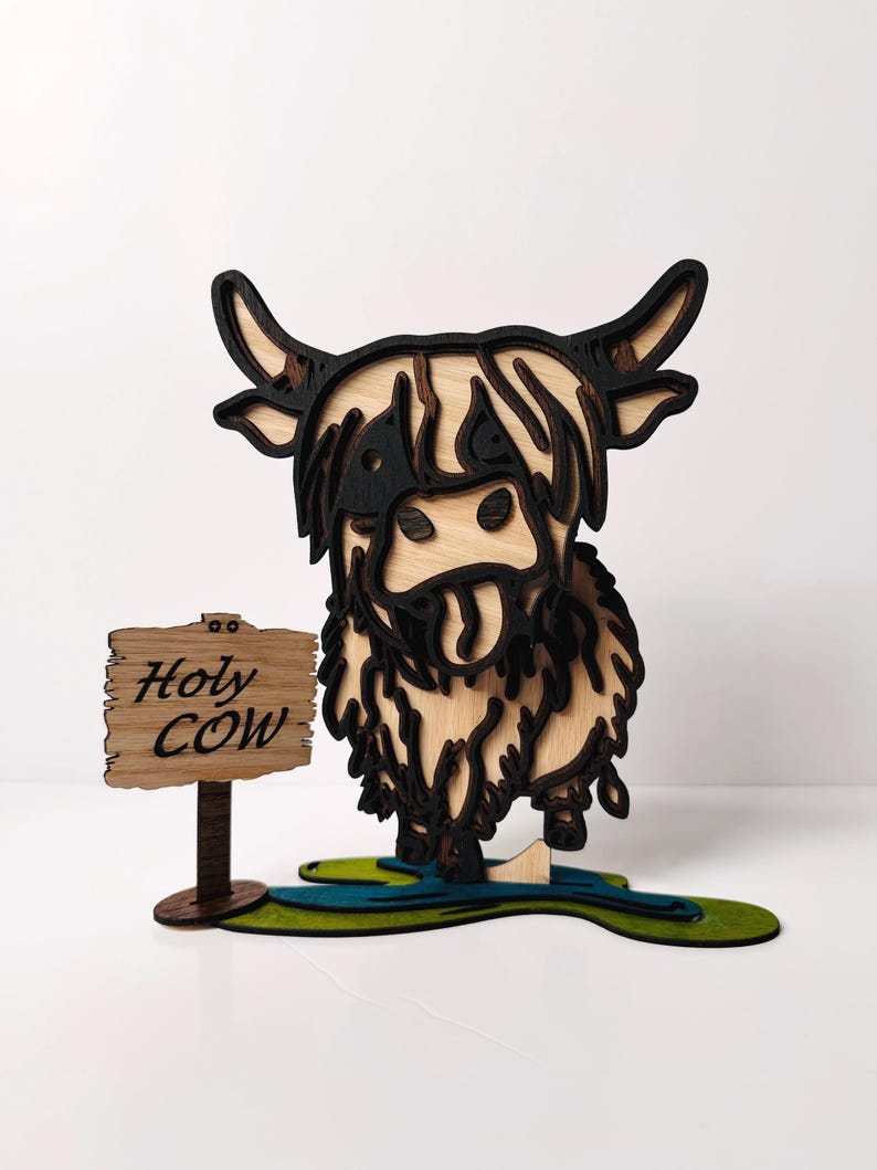 Bobblehead Farm Animals SVG Bundle | 3D Layered Farm Animals SVG Laser ...
