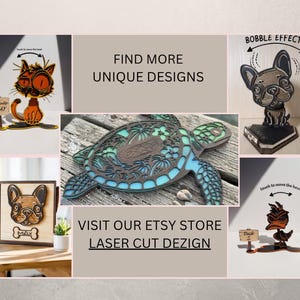 Bobblehead Farm Animals SVG Bundle | 3D Layered Farm Animals SVG Laser ...