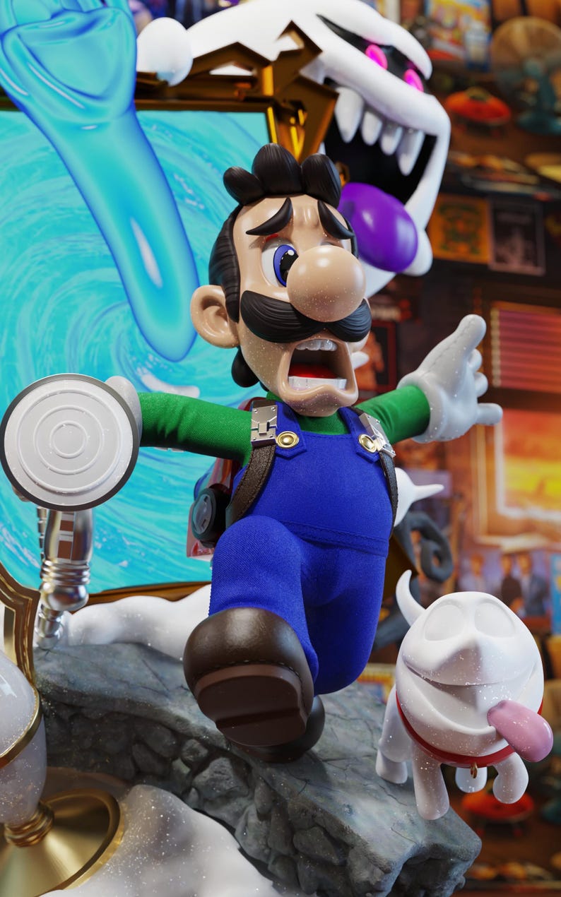 Luigi Luigi’s Mansion Figure 3D - Etsy