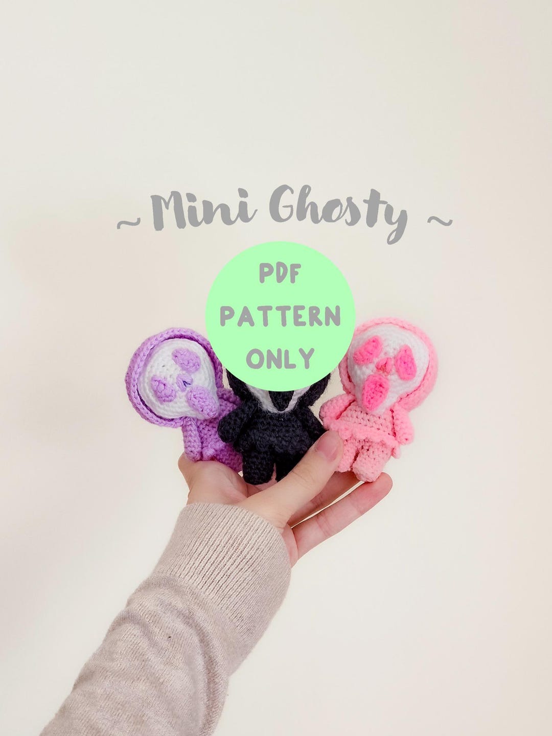 Scary Mini Slasher - Crochet PDF Pattern | Horror, Halloween, Ghost ...