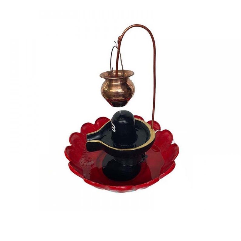 Shivling Water Fountain | FRP Hindu Lord Shiva Idol With Copper Pot ...