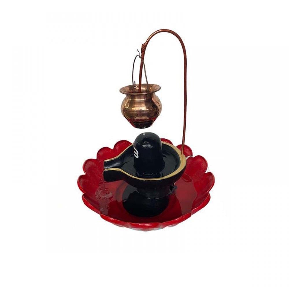 Shivling Water Fountain | FRP Hindu Lord Shiva Idol With Copper Pot ...