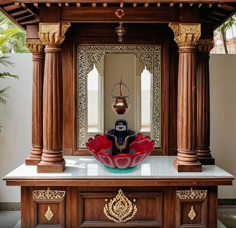 Shivling Water Fountain | FRP Hindu Lord Shiva Idol With Copper Pot ...