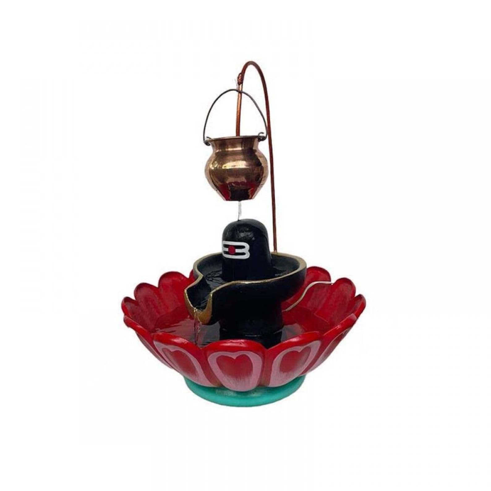 Shivling Water Fountain | FRP Hindu Lord Shiva Idol With Copper Pot ...