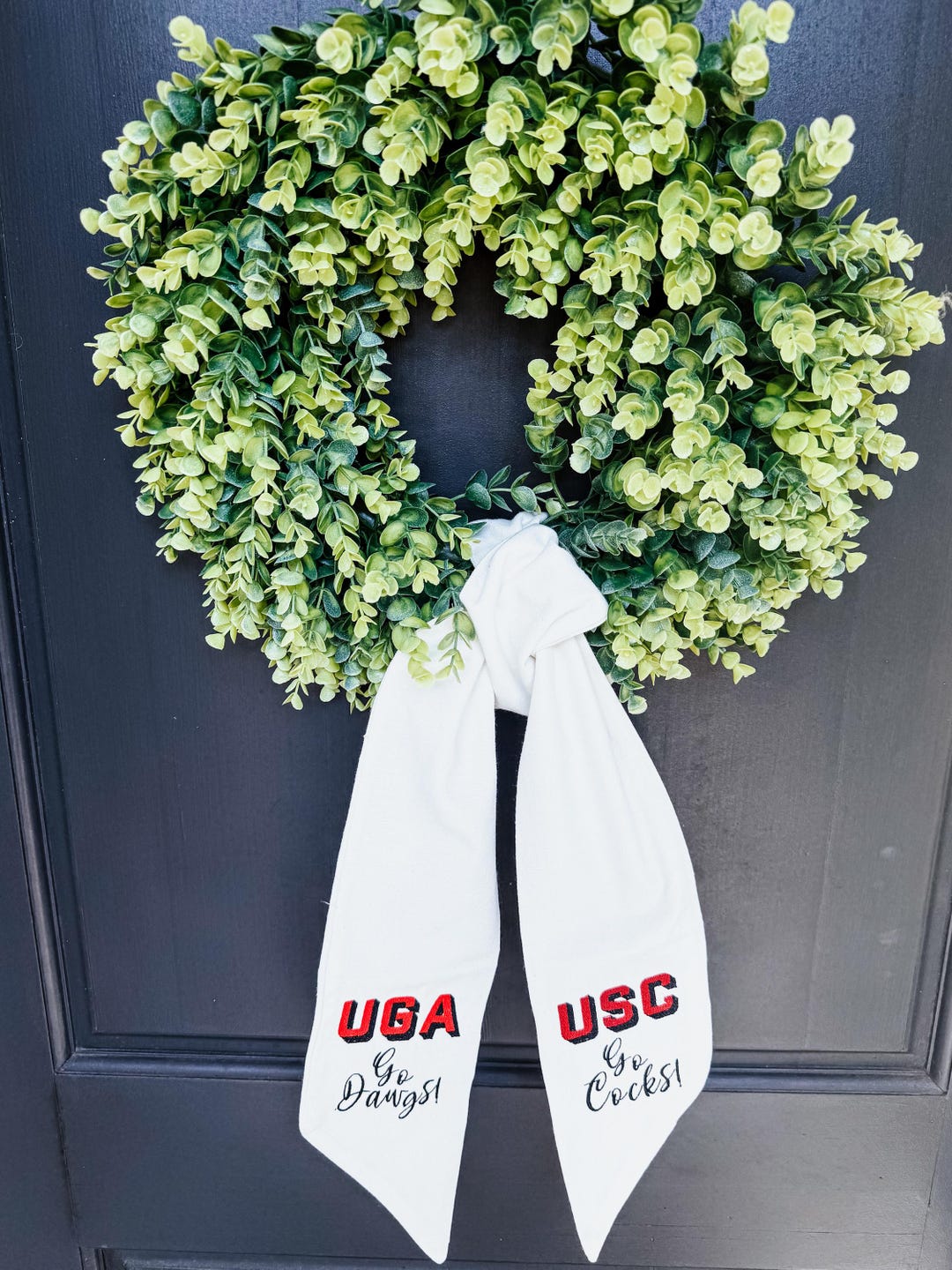 Personalized Football Team Wreath Sash – Custom Game Day Porch Decor - Etsy