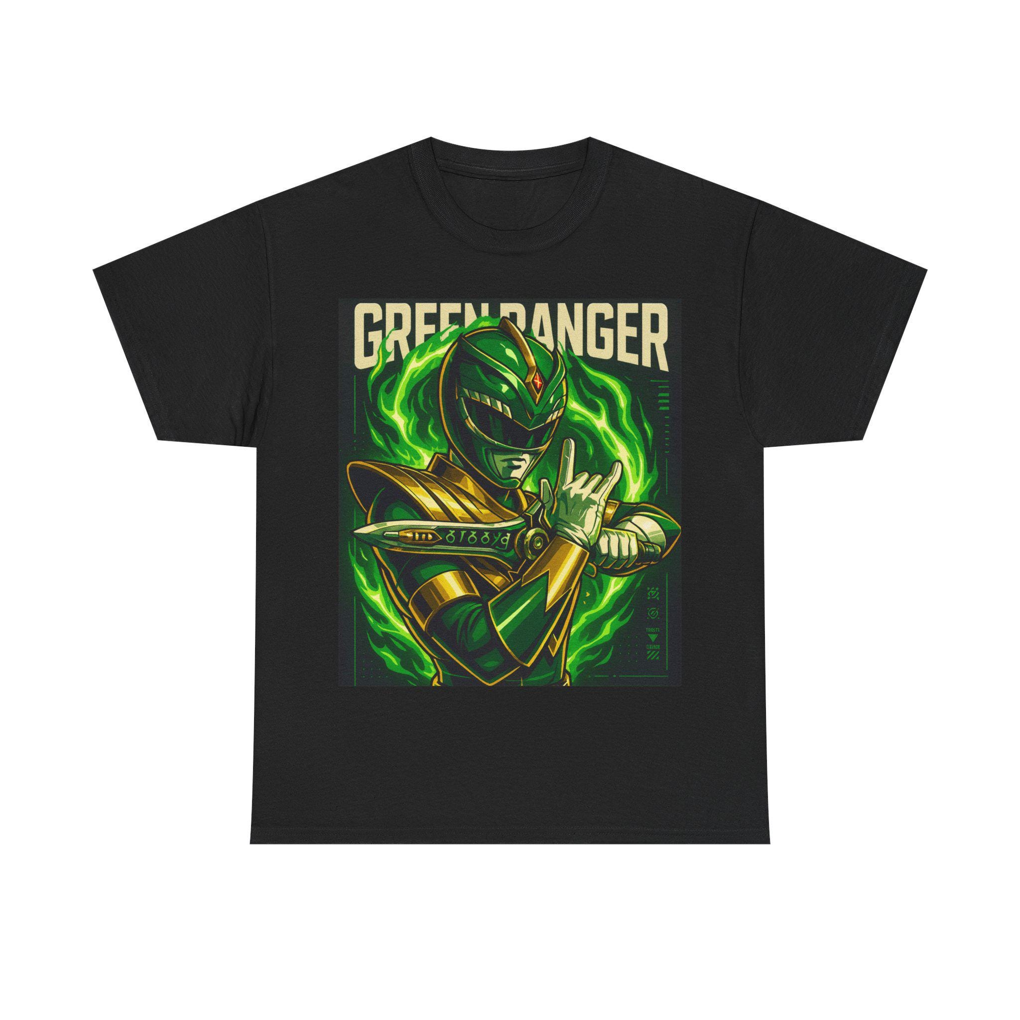 Green Ranger Graphic T-shirt | Mighty Morphin Power Rangers, Retro ...